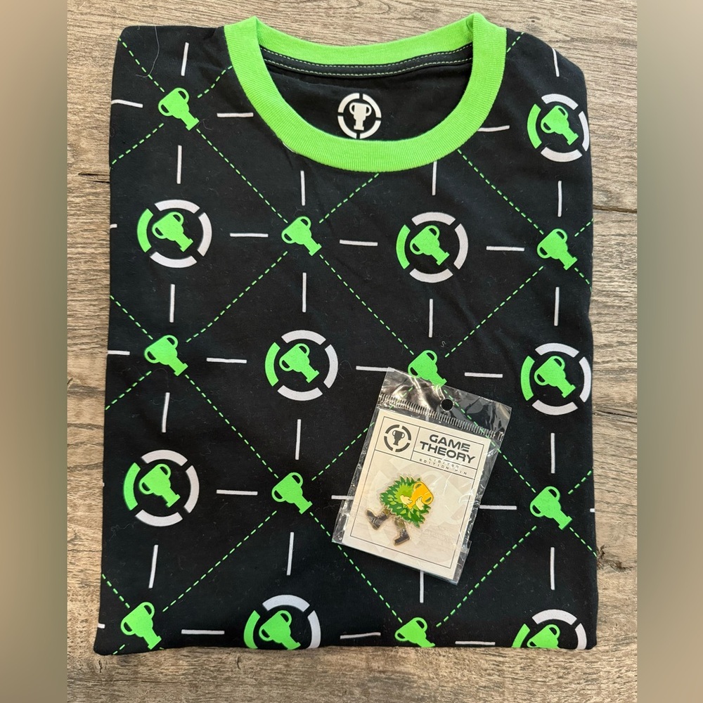 Official Game Theory MatPat All-Over Logo Tee The Dar… - Gem